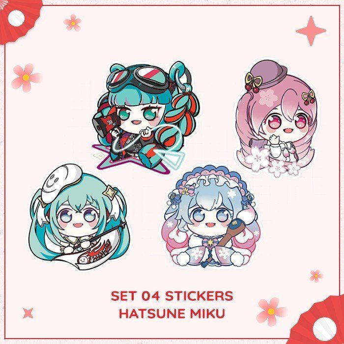 Bộ sticker Hatsune Miku dành tặng cho KHTT - JH Figure