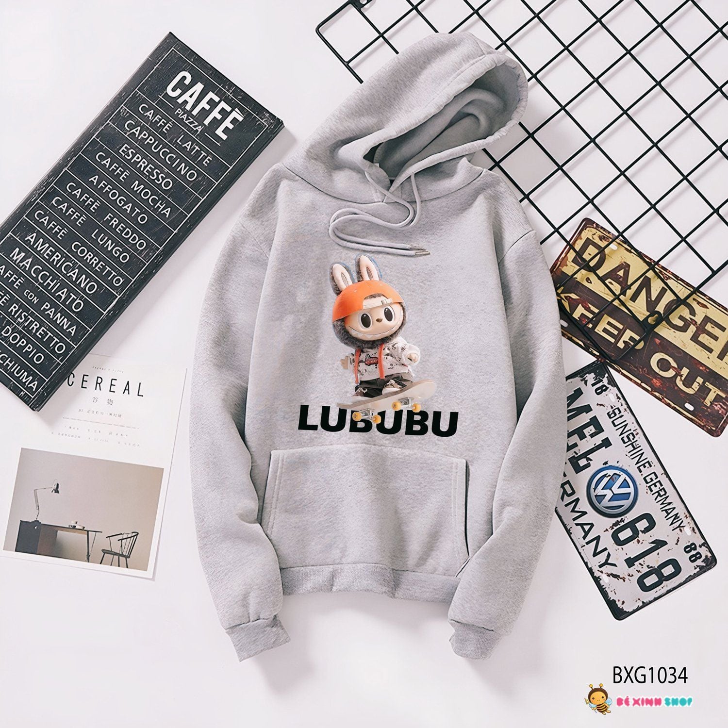 Áo hoodie Labubu dễ thương cho bé trai & bé gái BXG1032– Bé Xinh Shop