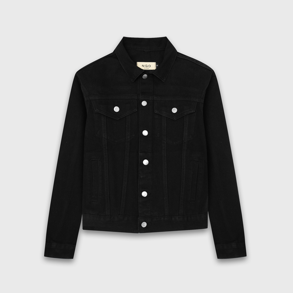Black - Crop Denim Jacket – NGO