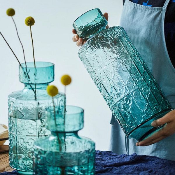 Moong Décor - Lọ cắm hoa thuỷ tinh xanh | VS585 – MoongDecor - Art of ...