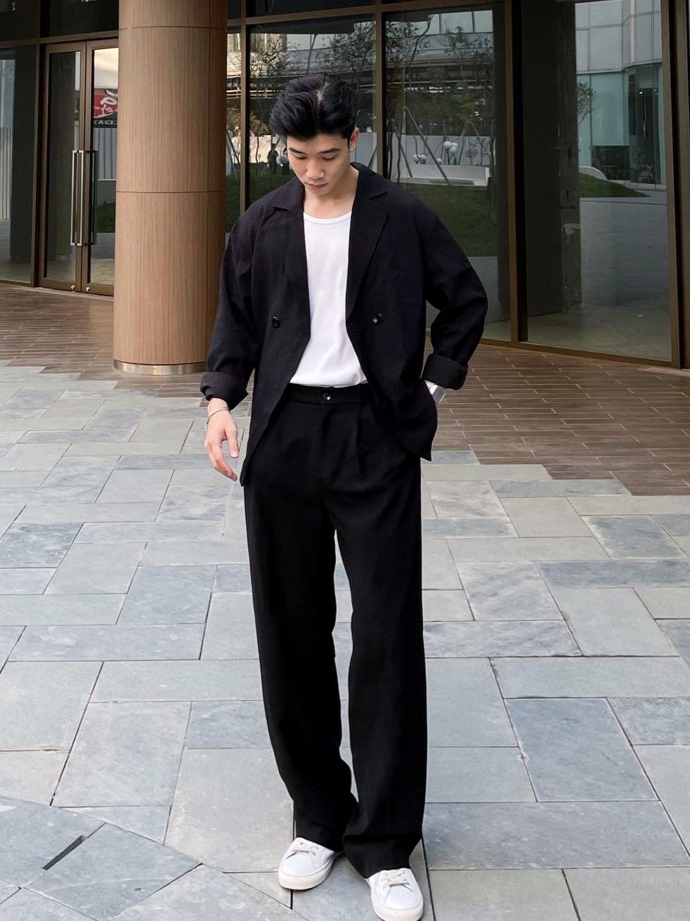 DUENDE Deviated Button Blazer – Duende