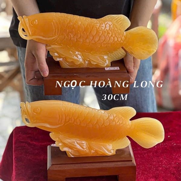 Tượng Cá Rồng Ngọc Hoàng Long - Biểu Tượng May Mắn – Sky Gems