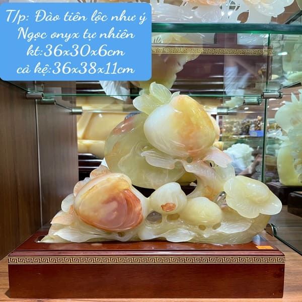Tác Phẩm Đào Tiên Lộc Như Ý Ngọc Onyx – Sky Gems