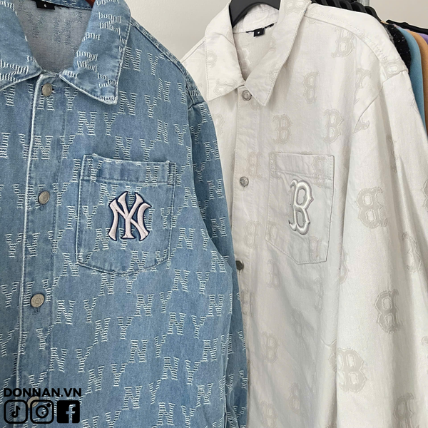 Áo Sơmi Denim MLB Monogram Big Logo – DONNAN