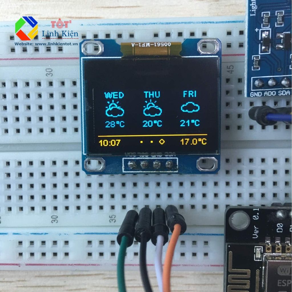 Bộ Trạm Thời Tiết Kit Wifi Esp8266 Bộ Kit Học Tập Trạm Khí Tượng St