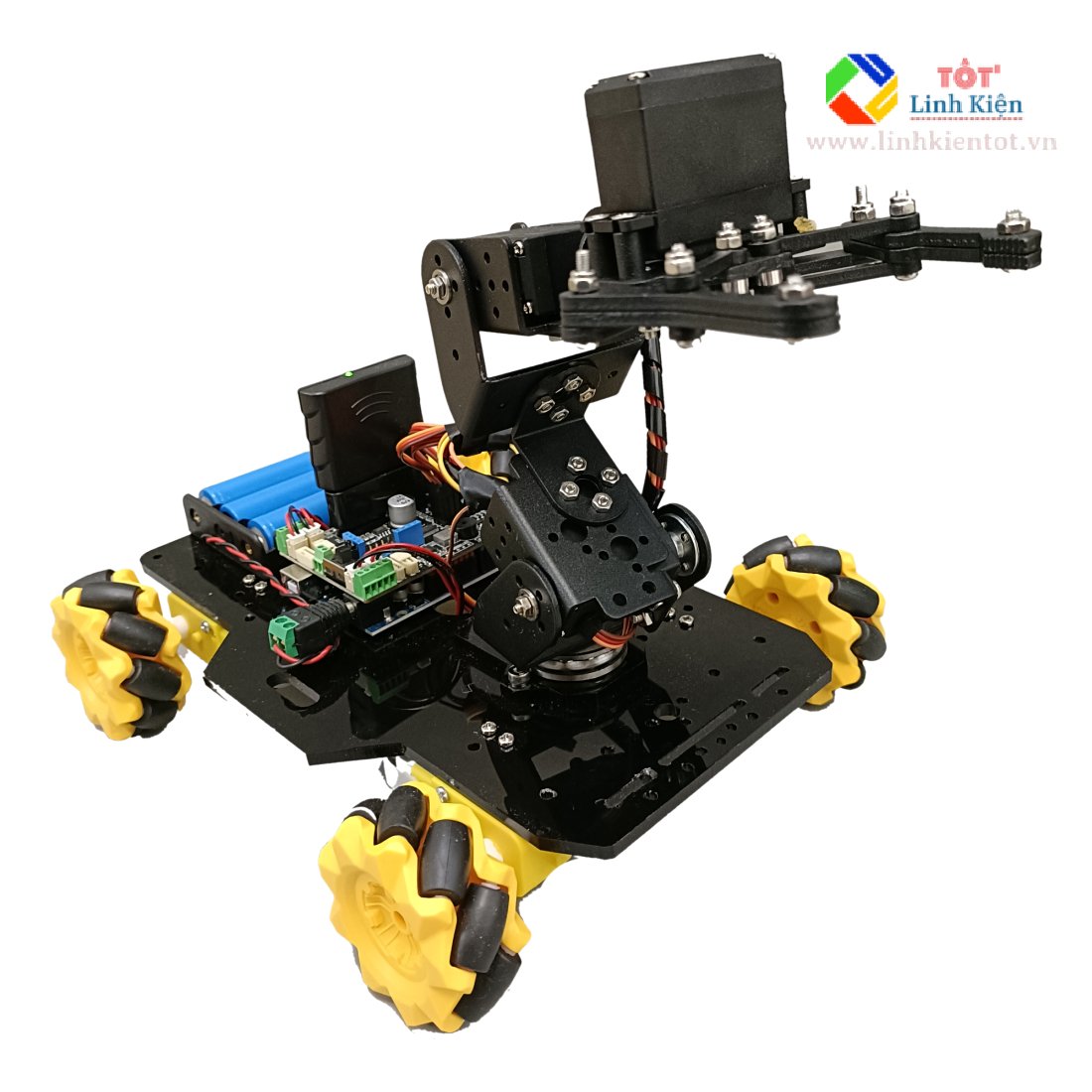 Arm 4DoF Car Mecanum Robot - Bộ xe mecanum cánh tay robot 4 bậc Arduin