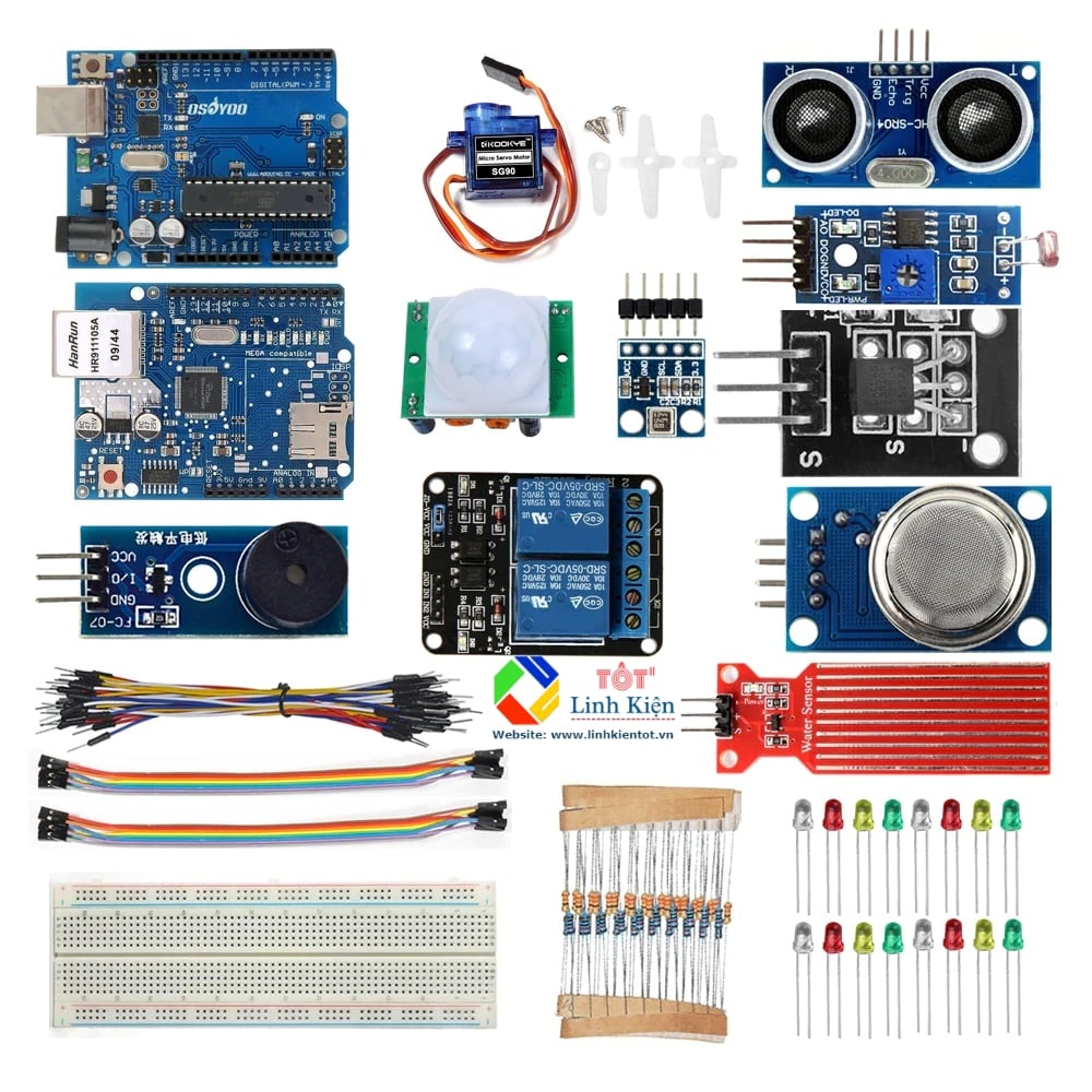 Bộ kit học tập IoT sử dụng board Arduino Uno R3 và Shield Ethernet W51