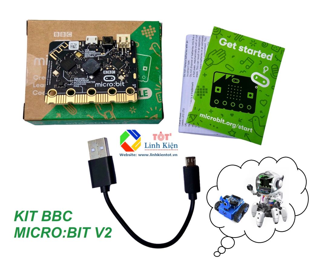 Kit BBC Micro:bit 2- Kit học lập trình STEM Microbit phiên bản mới