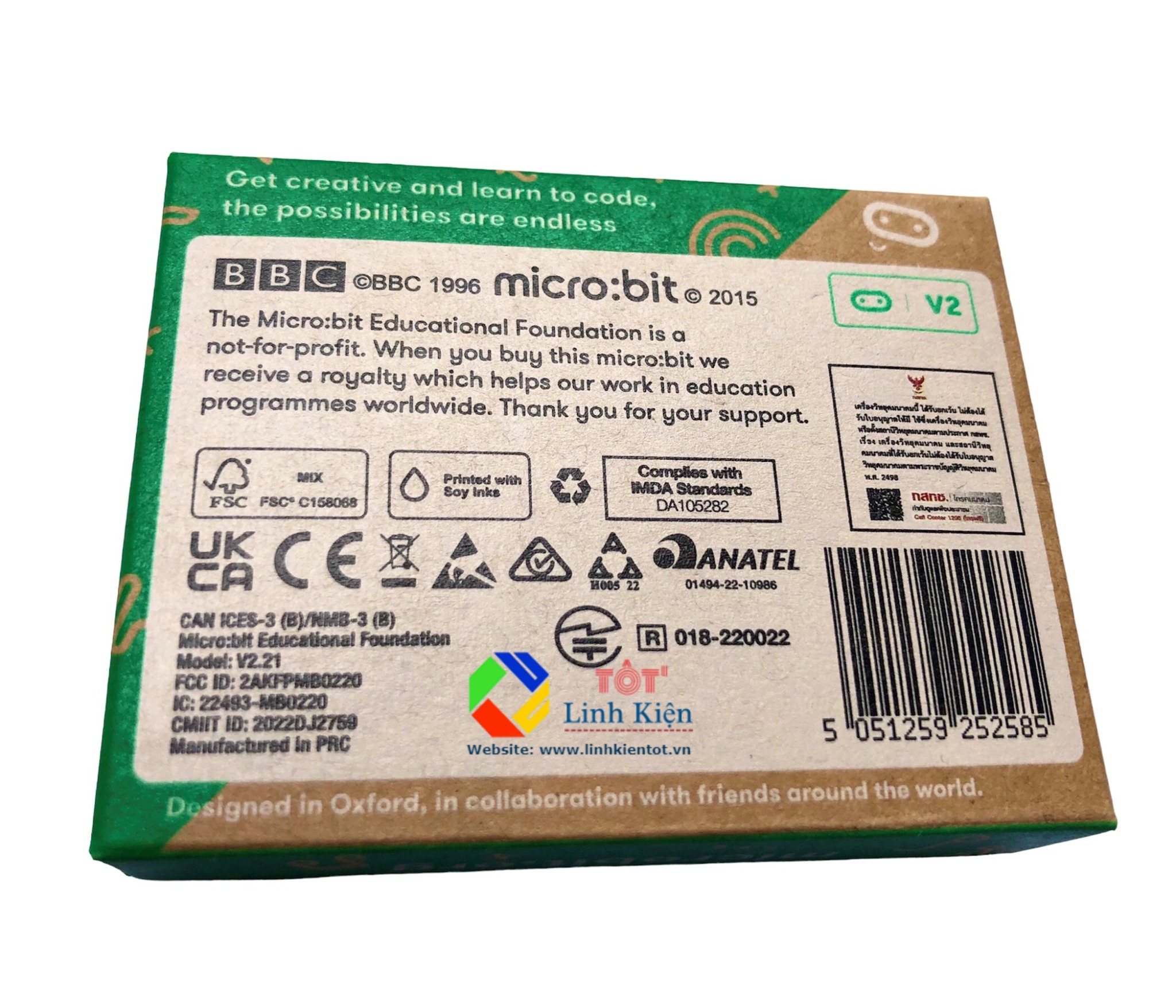 Kit BBC Micro:bit 2- Kit học lập trình STEM Microbit phiên bản mới