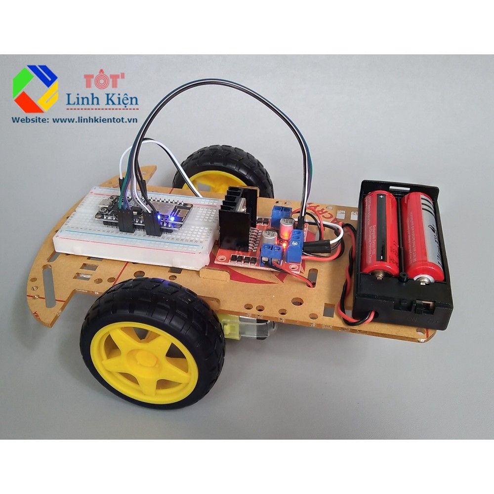 [xe Wifi] Bộ xe Arduino WiFi Node Lua esp8266 - bộ xe điều khiển qua w