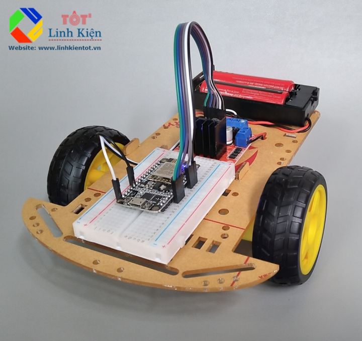 [xe Wifi] Bộ xe Arduino WiFi Node Lua esp8266 - bộ xe điều khiển qua w