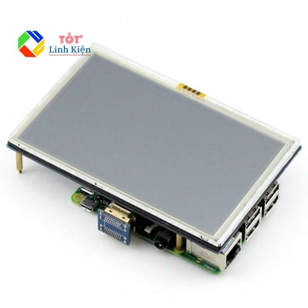 Màn hình LCD 5 inch 800x480 HDMI cảm ứng điện trở - Raspberry pi 3B+/