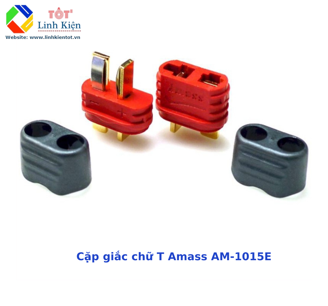 Giắc nối điện Amass chữ T chính hãng AM-1015E đực cái