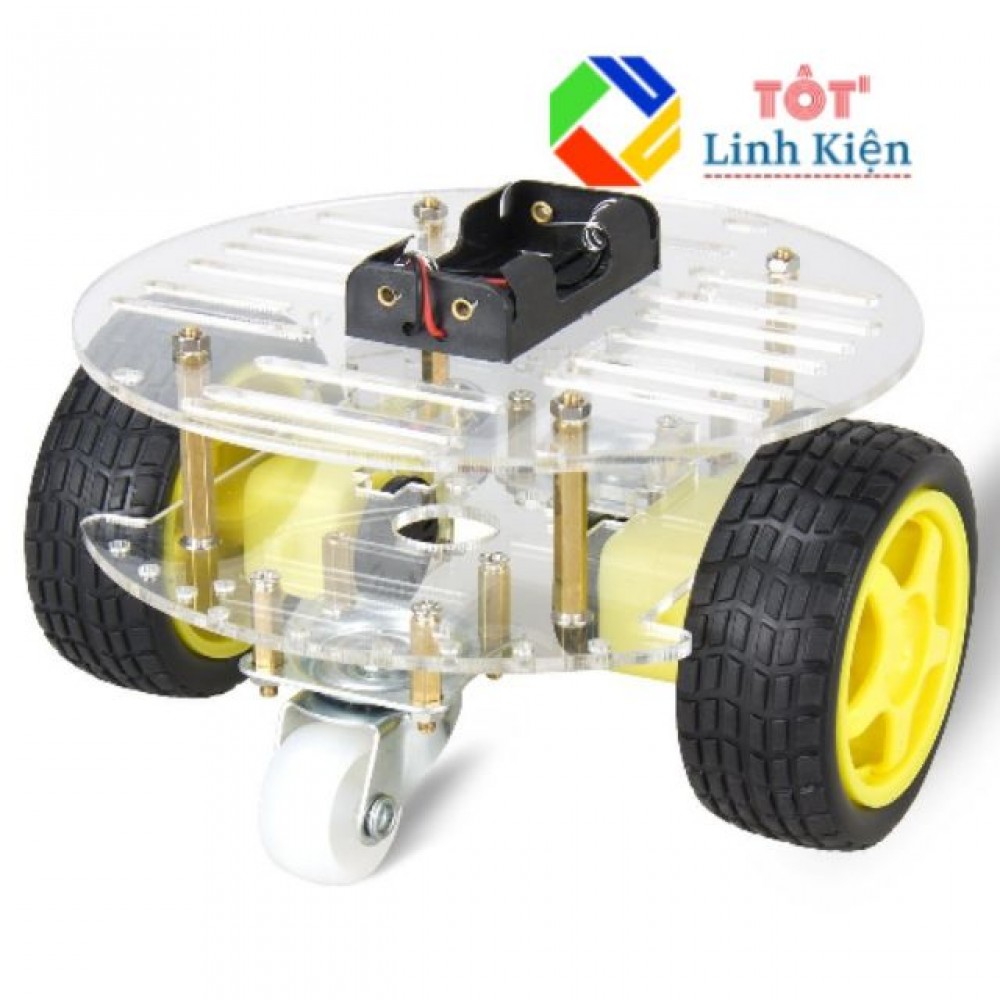Khung Xe Robot Đa Hướng 4 Bánh V2 (Khung Tròn)