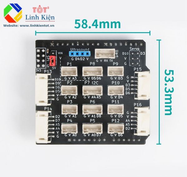 Board Mở Rộng Arduino Io Shield Arduino Sensor Giắc Ph20