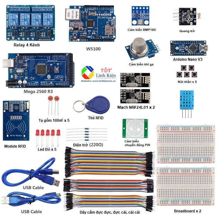 Bộ kit lập trình nhà thông minh Smart Home IoT Kit Arduino Mega 2560
