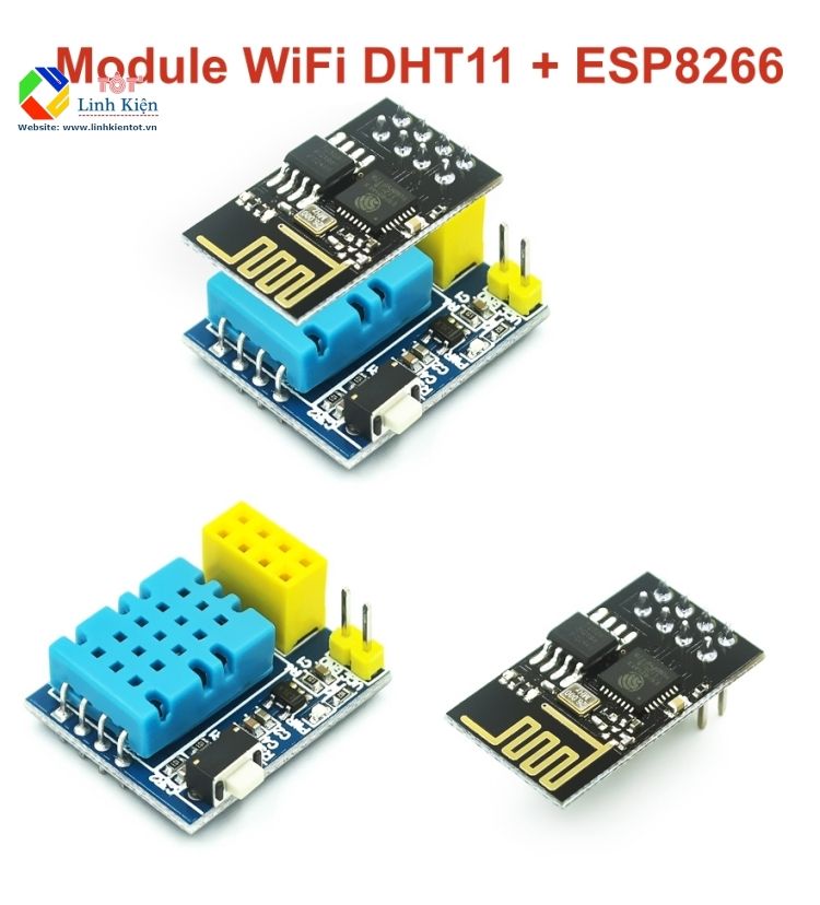 Module WiFi Nhiệt Độ Độ Ẩm DHT11 ESP8266 ESP 01