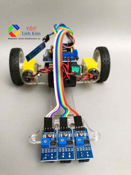 [Kèm code] Bộ xe đua dò đường Arduino dò line siêu nhạy, điều khiển bl