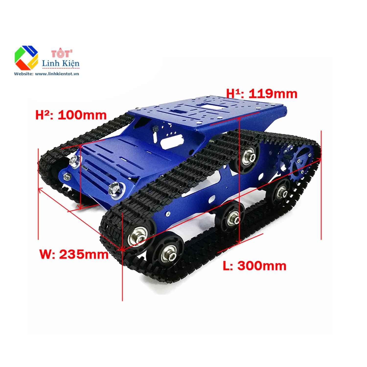Khung Gầm Robot Tank Xe Tăng YP100 Loại Lớn - Xe Tăng Vượt Địa Hình
