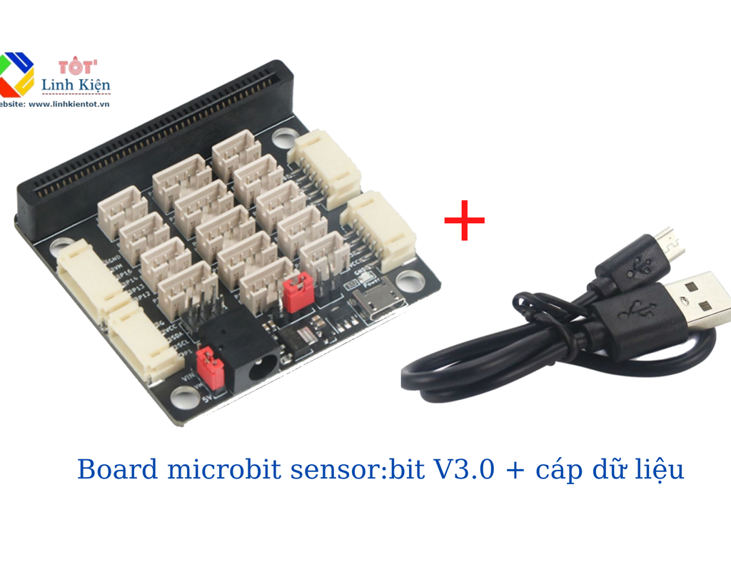 Board mở rộng BBC Microbit V3.0 kèm cáp - BBC Micro:bit sensor:bit V3.