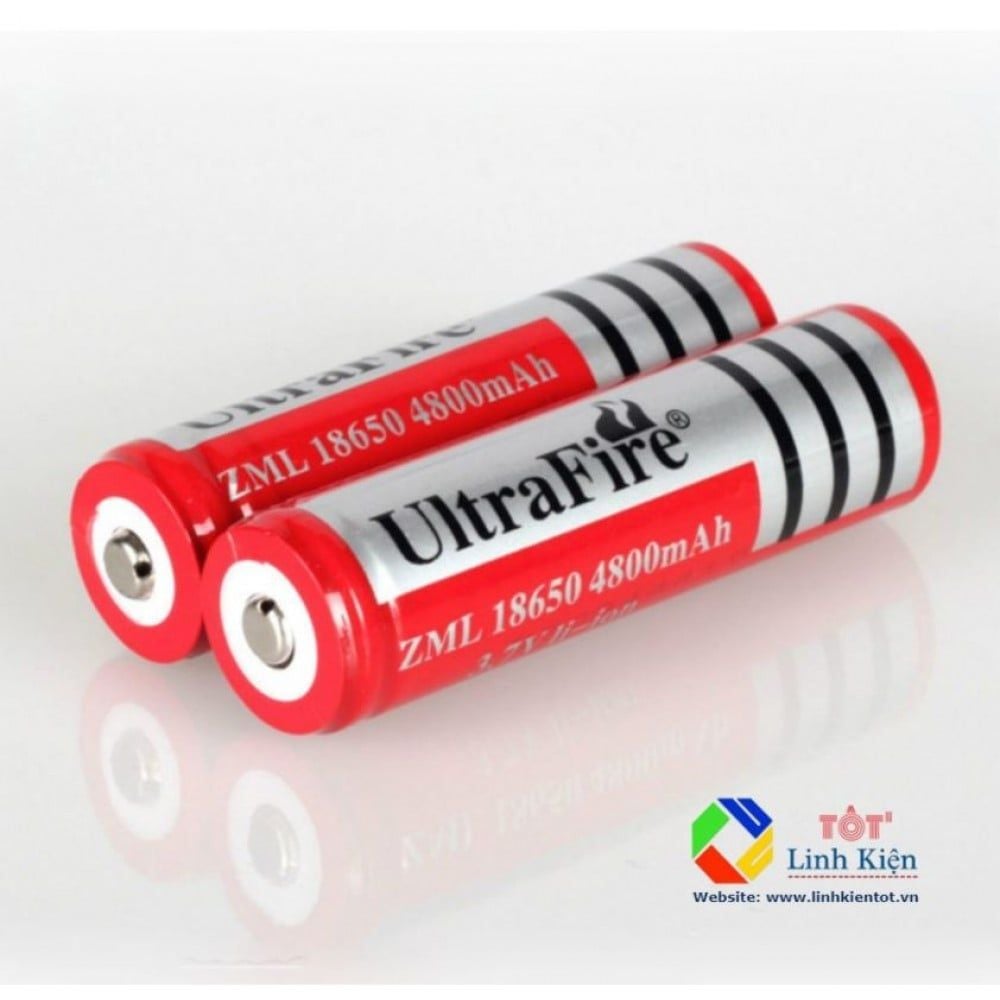 Pin Sạc Lithium 18650 Ultrafire 3.7V 4800mAh