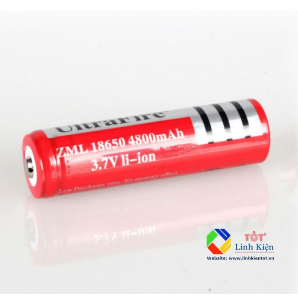 Pin Sạc Lithium 18650 Ultrafire 3.7V 4800mAh