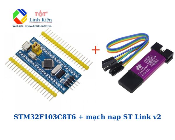 Mạch nạp ST-LINK V2 MINI STM8, STM32, STM32F103C6T6, STM32F103C8T6
