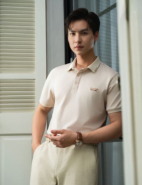 Áo thun ngắn tay có cổ-LPS102S4