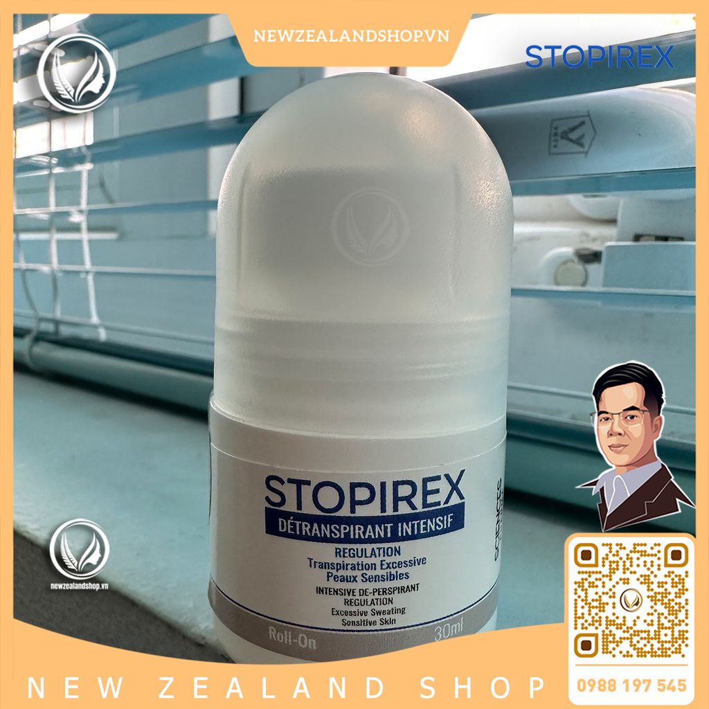 Lăn khử mùi, ngăn tiết mồ hôi nách trong 72 giờ Stopirex Détranspirant