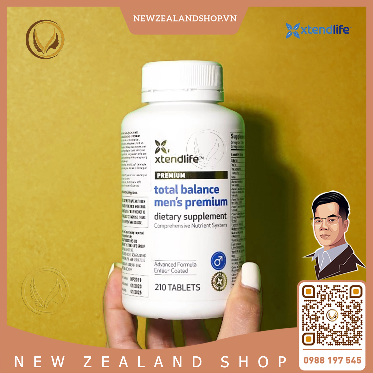 Vitamin Tổng Hợp Nam Xtend Life Total Balance Men’s Premium 210 Viên