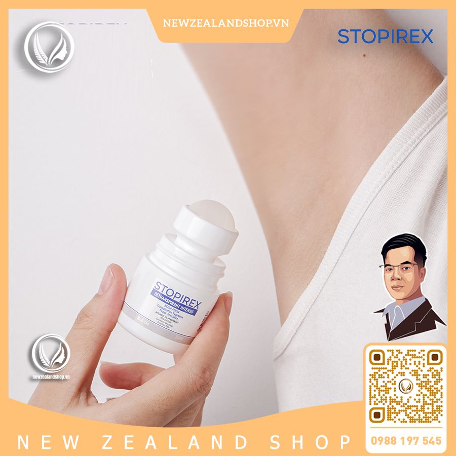 Lăn khử mùi, ngăn tiết mồ hôi nách trong 72 giờ Stopirex Détranspirant