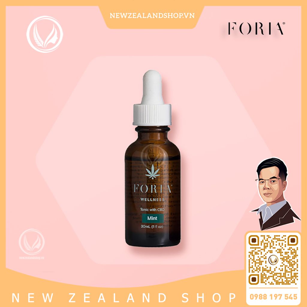 Dầu CBD phổ rộng giảm căng thẳng FORIA Wellness Tonic With CBD (30ml)