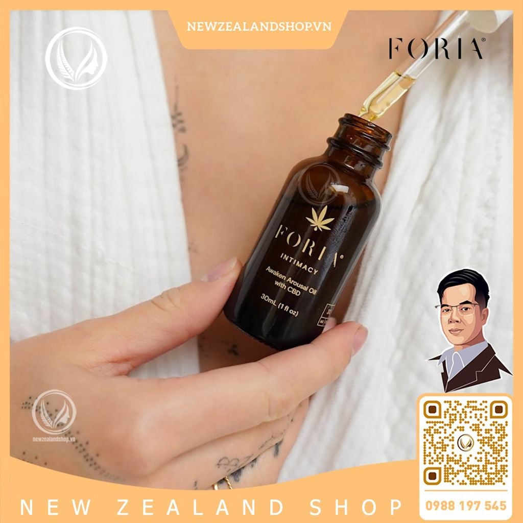 Dầu kích thích ham muốn tình dục cho nữ FORIA Awaken Arousal Oil With