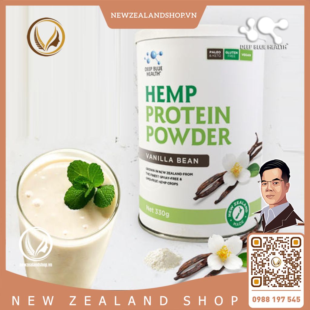 Bột đạm cây gai dầu Deep Blue Health Hemp Protein Powder