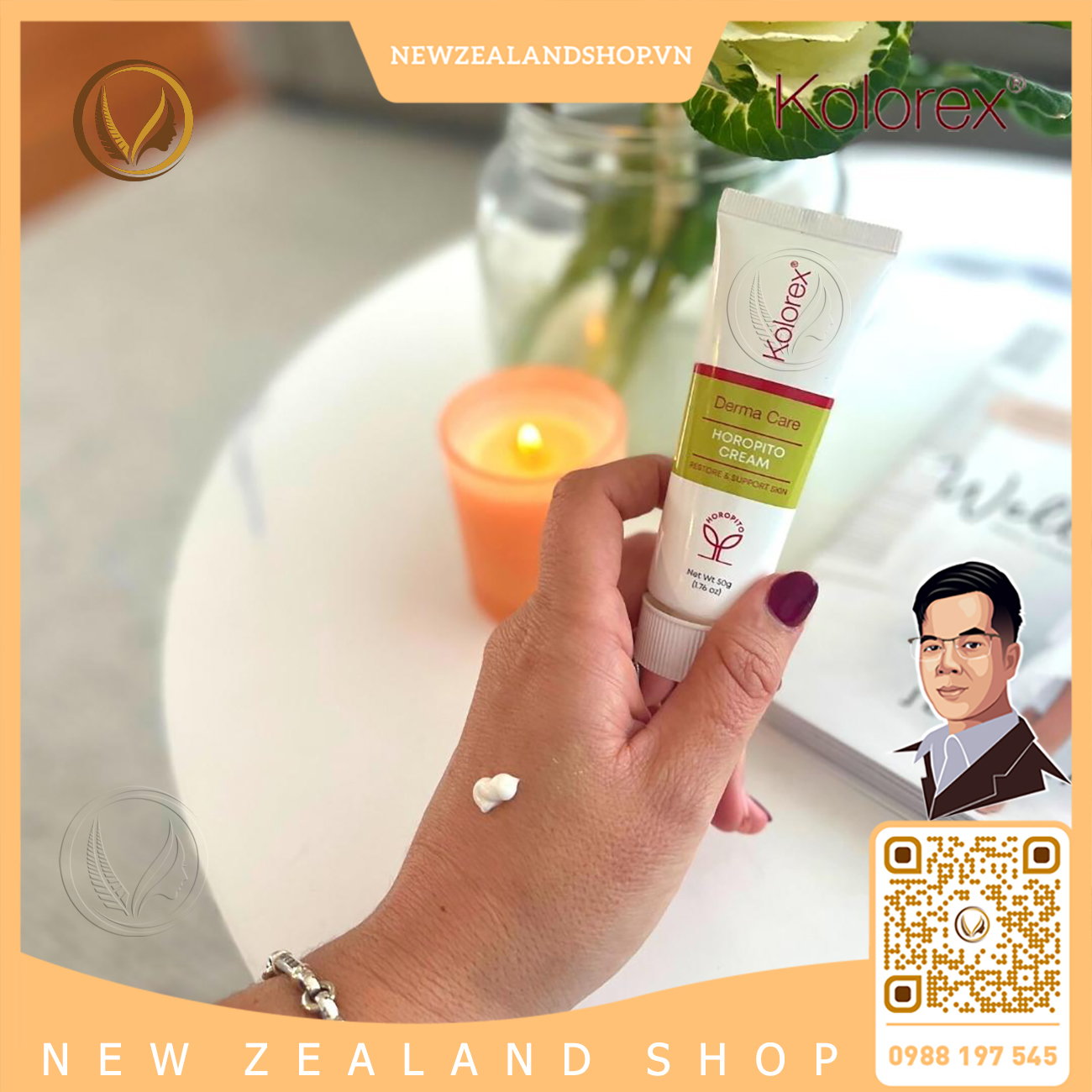 Kem Dưỡng Phục Hồi Da Nhạy Cảm Kolorex Derma Care Horopito Cream 50g