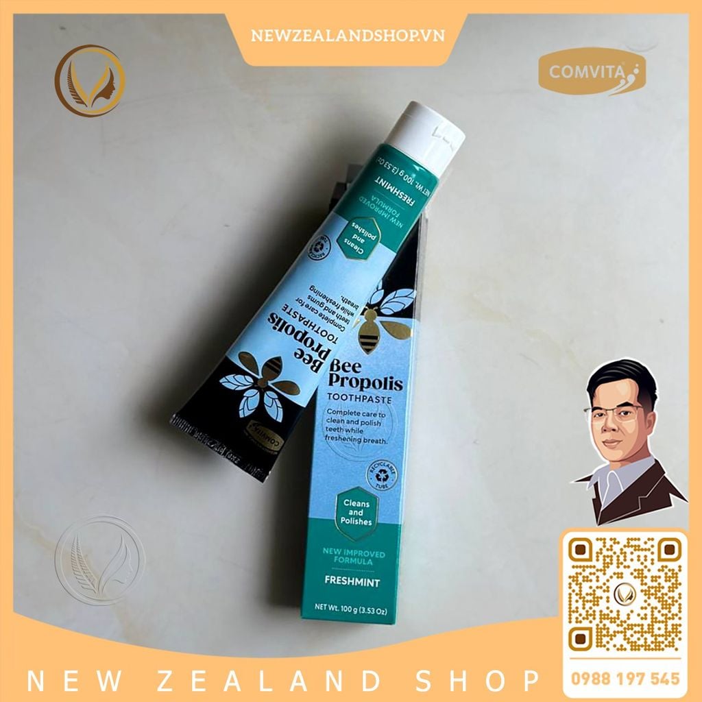 Kem Đánh Răng Keo Ong Comvita Bee Propolis Toothpaste 100g