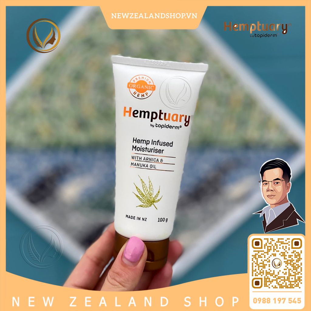 Kem Dưỡng Ẩm Hạt Gai Dầu Hemptuary Hemp Infused Moisturiser 100g