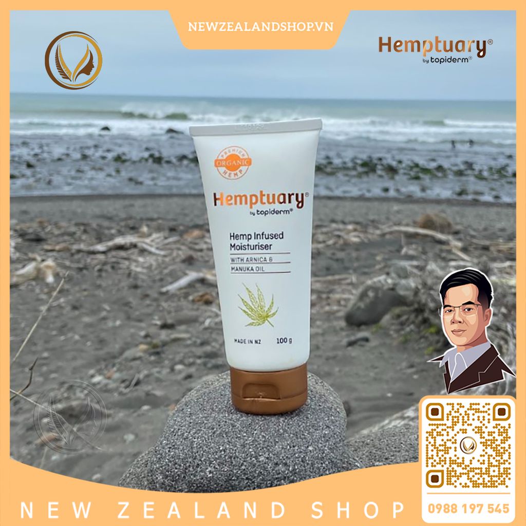 Kem Dưỡng Ẩm Hạt Gai Dầu Hemptuary Hemp Infused Moisturiser 100g