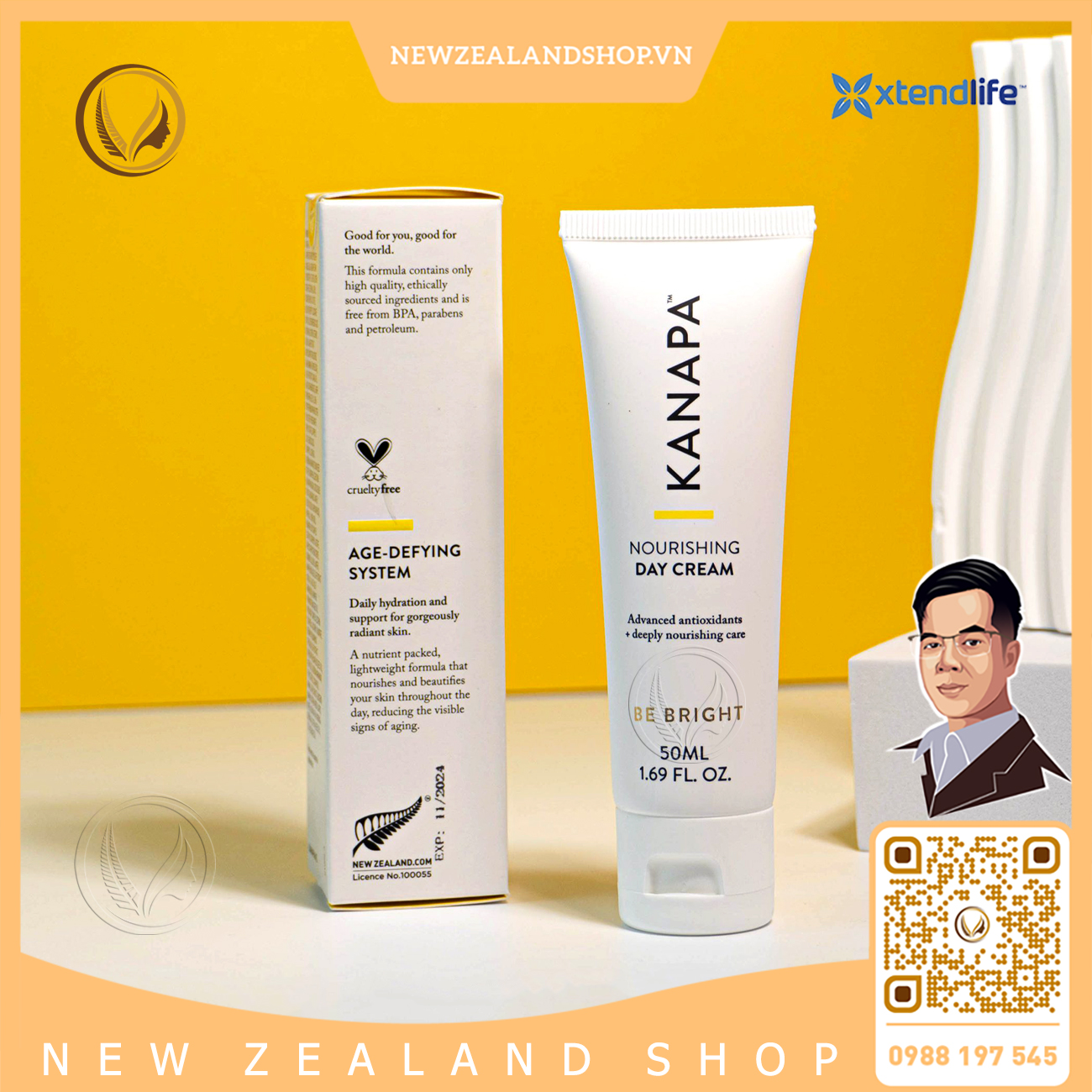 Kem Dưỡng Da Ban Ngày Xtend Life Kanapa Nourishing Day Cream 50ml