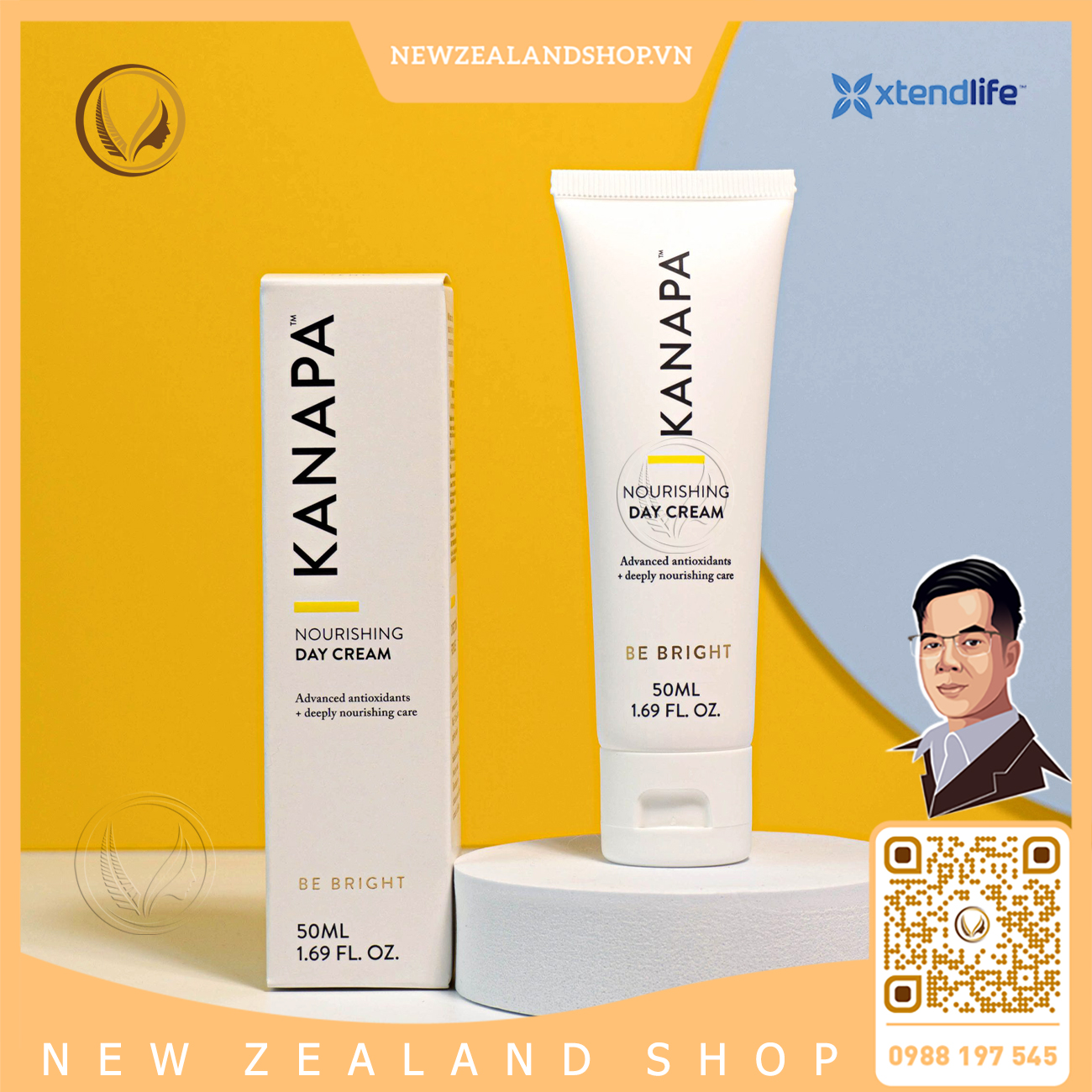 Kem Dưỡng Da Ban Ngày Xtend Life Kanapa Nourishing Day Cream 50ml