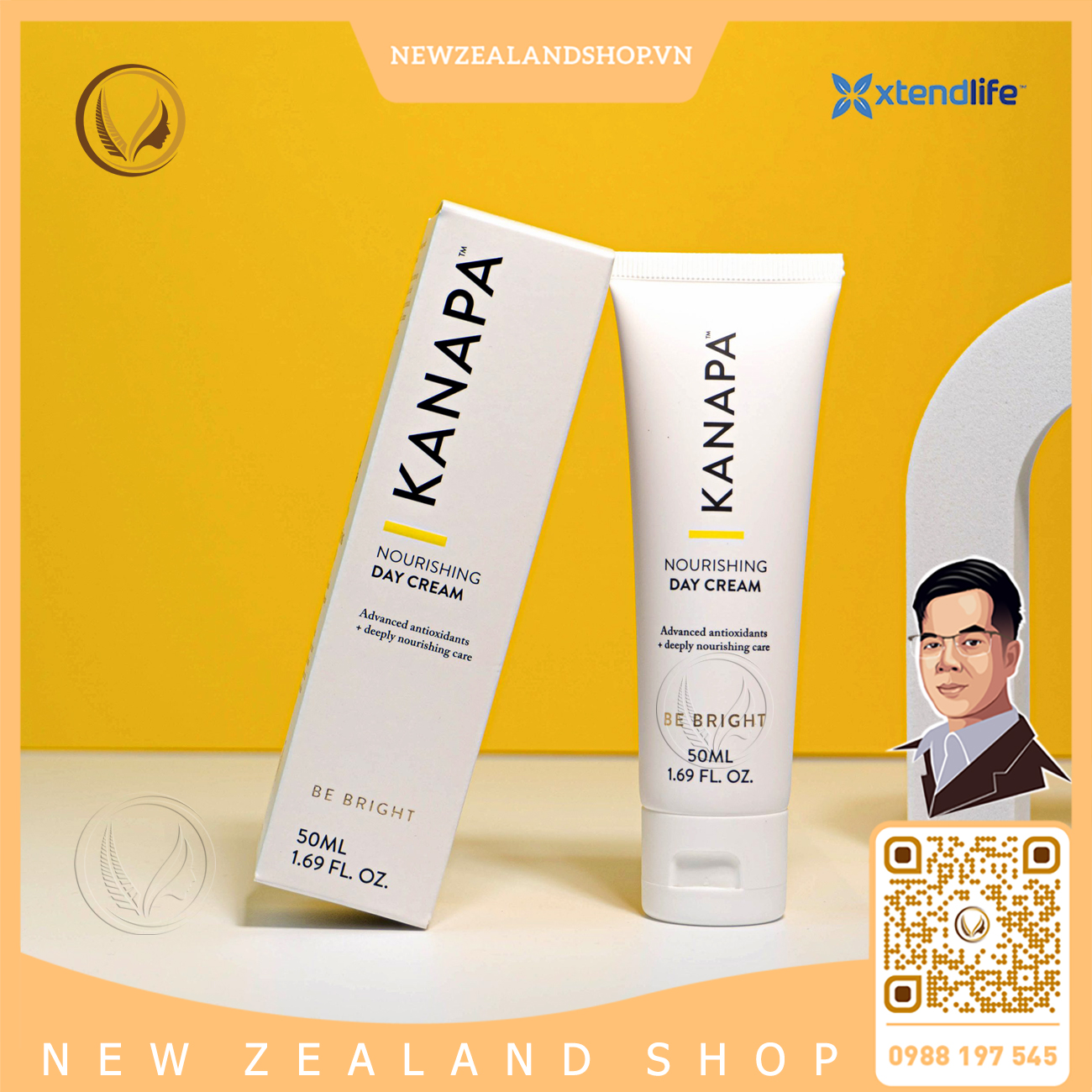 Kem Dưỡng Da Ban Ngày Xtend Life Kanapa Nourishing Day Cream 50ml