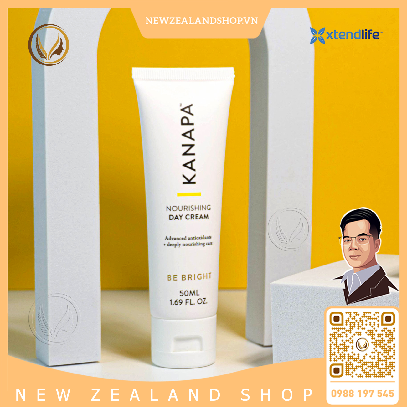 Kem Dưỡng Da Ban Ngày Xtend Life Kanapa Nourishing Day Cream 50ml