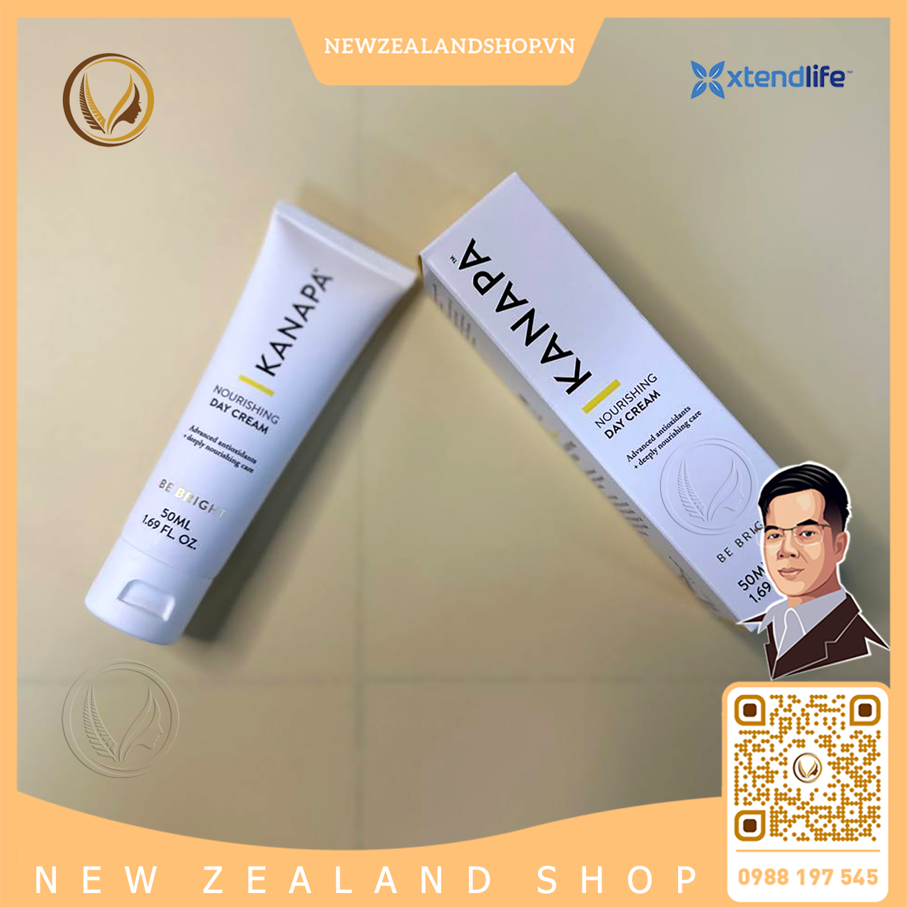 Kem Dưỡng Da Ban Ngày Xtend Life Kanapa Nourishing Day Cream 50ml