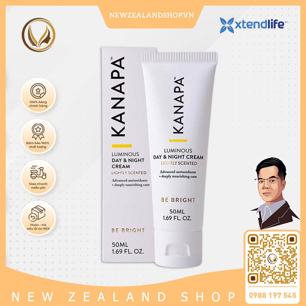 Kem Dưỡng Da Ngày & Đêm Xtend Life Kanapa Luminous Day & Night Cream