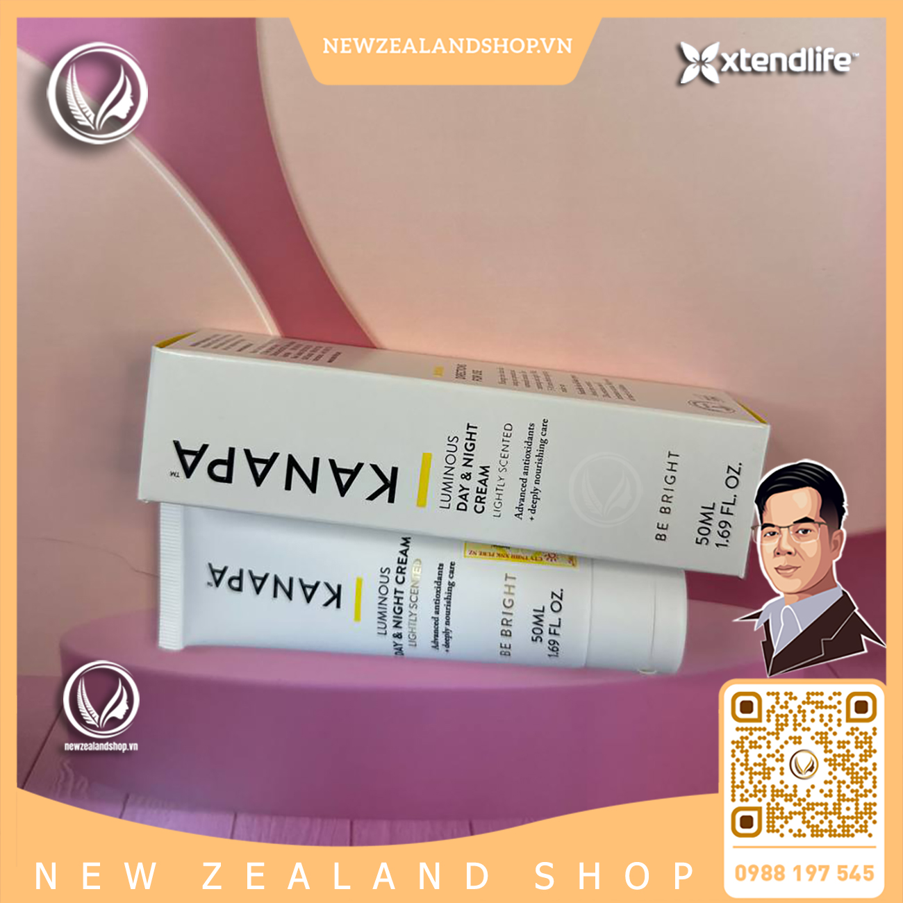 Kem dưỡng da ngày & đêm Xtend Life Kanapa Luminous Day & Night Cream
