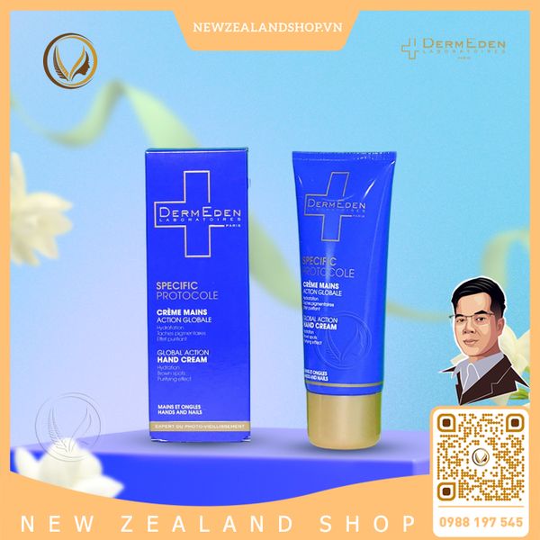 Kem Dưỡng Da Tay DermEden Global Action Hand Cream 50ml