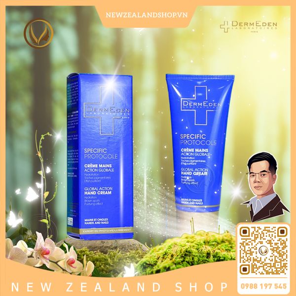 Kem Dưỡng Da Tay DermEden Global Action Hand Cream 50ml