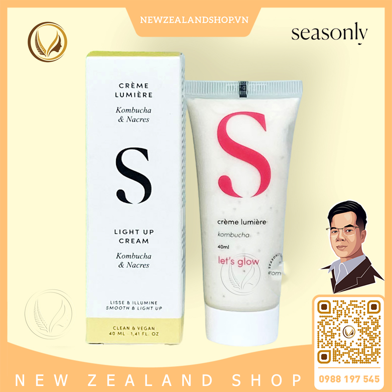 Kem Dưỡng Trắng Da Seasonly Crème Lumière (Light Up Cream) 40ml