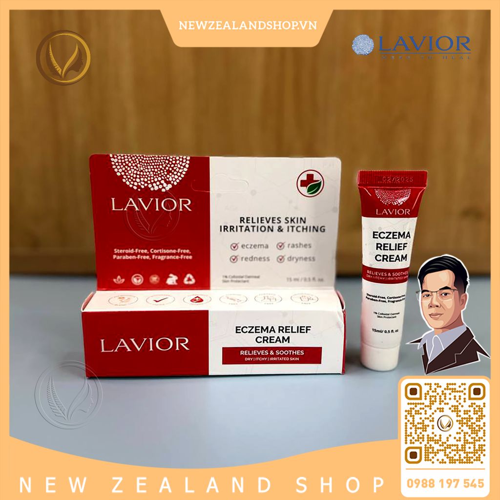Kem giảm chàm, ngứa, khô da nứt nẻ Lavior Eczema Relief Cream 15ml