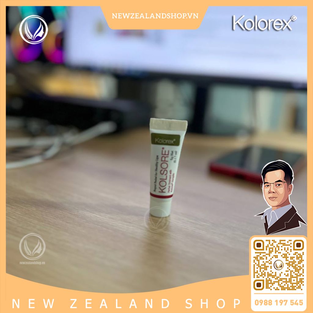 Kem loại bỏ chàm môi, loét môi Kolorex Kolsore Lip Care Ointment